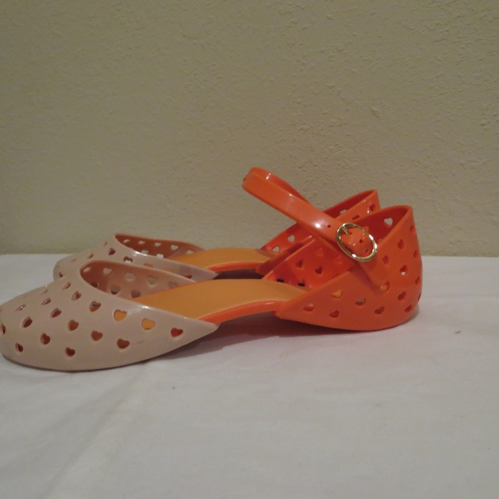 Melissa Shoes Milkshake Jelly Heart Cutout Sandals - Gem